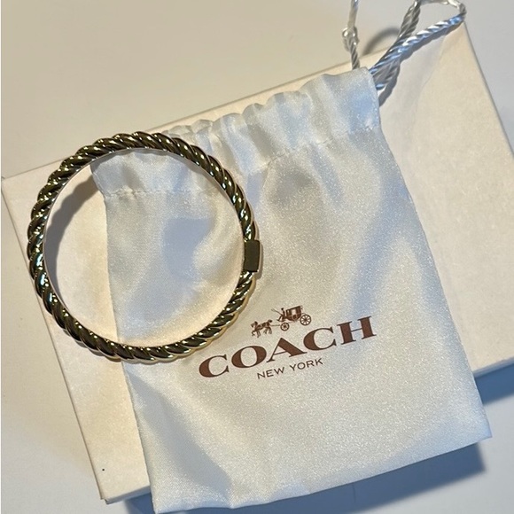 Coach | Jewelry | Coach Gold Rope Bangle | Poshmark